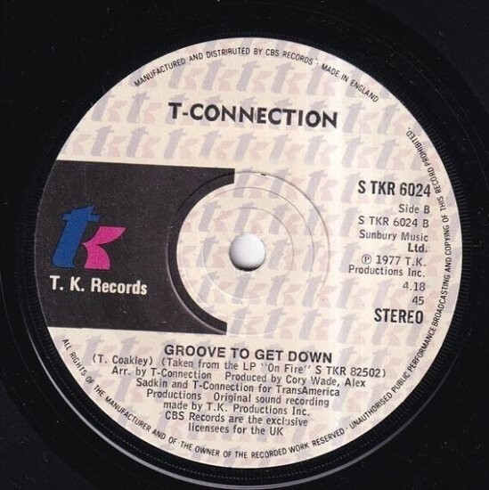 【やや傷や汚れあり】T-Connection - Let Yourself Go / Groove To Get Down (A) SF ...