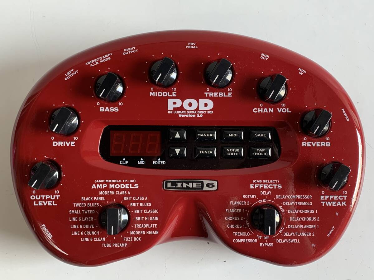 【やや傷や汚れあり】⑤u955 LINE6 ラインシックス アンプシミュレーター THE ULTIMATE GUITAR DIRECT BOX ...