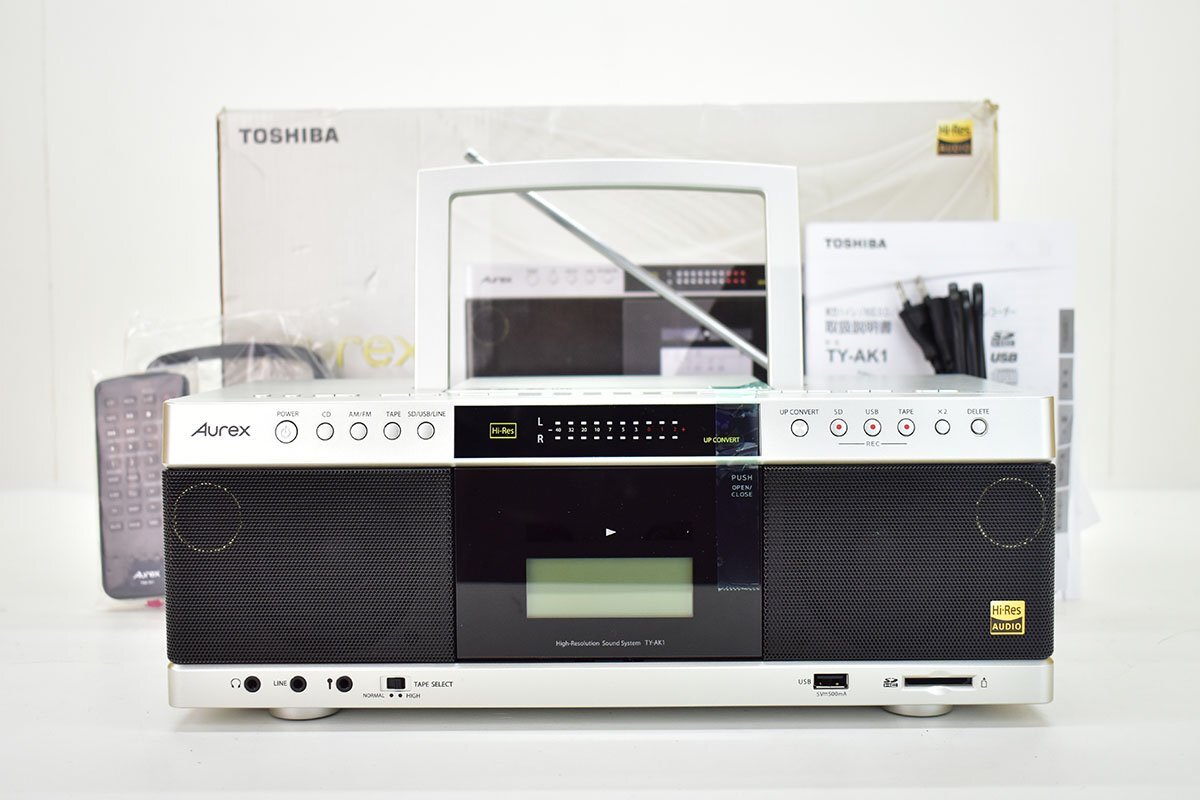 【未使用】未使用 TOSHIBA TY-AK1 Aurex ハイレゾ対応 SD/USB/CDラジカセ リモコン 付属品 元箱付 再生OK[東芝][オーレックス][2021年製]39Mの落札情報 ...
