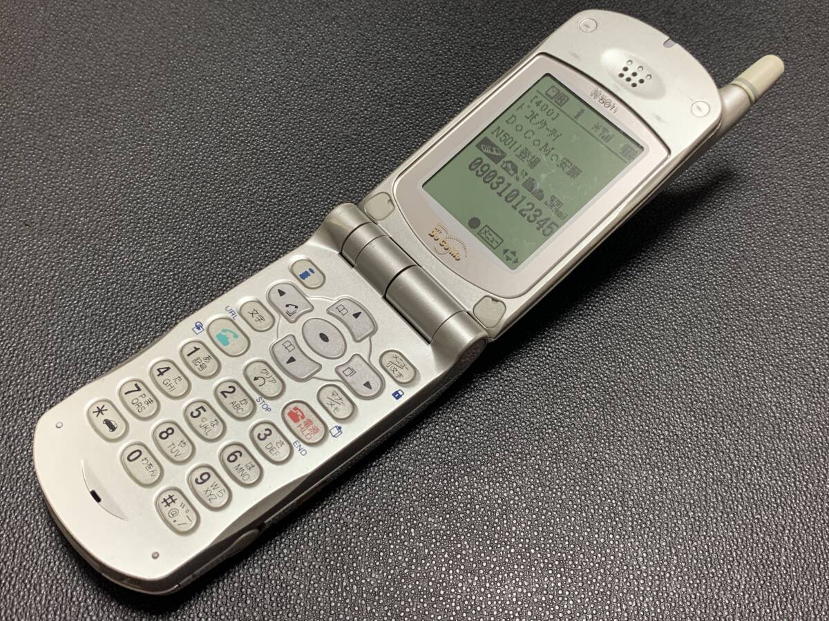【目立った傷や汚れなし】携帯電話 PHS モックアップ N501i imode 二つ折り 端末 NTT docomo ドコモ ガラパゴス ガラ ...
