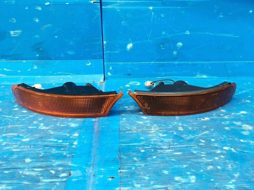 【傷や汚れあり】GC8 インプレッサ WRX RA STi ver.4 Vリミテッド 純正 フロント ウインカーレンズ 左右セット GF8 ...