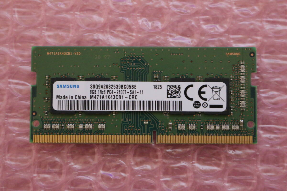 【やや傷や汚れあり】★送料無料★SAMSUNG ノート用8GBメモリー 1Rx8 PC4-2400T-SA1-11 M471A1K43CB1-CRC 1825-02【複数あり】の落札情報詳細 ...