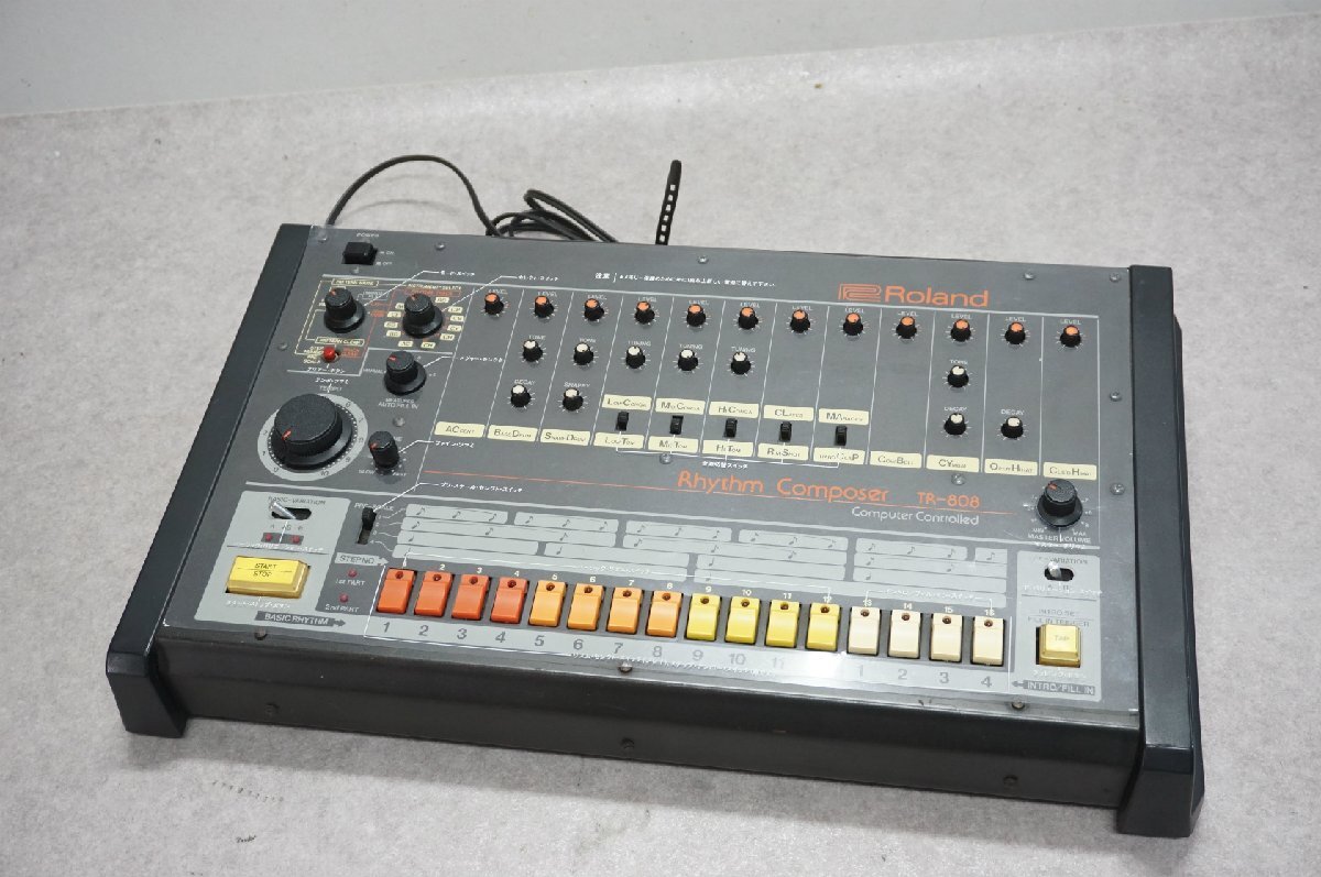 【やや傷や汚れあり】[SK][G4480912] Roland ローランド TR-808 Rhythm Composer リズムマシンの落札情報詳細 - Yahoo!オークション落札価格検索 ...