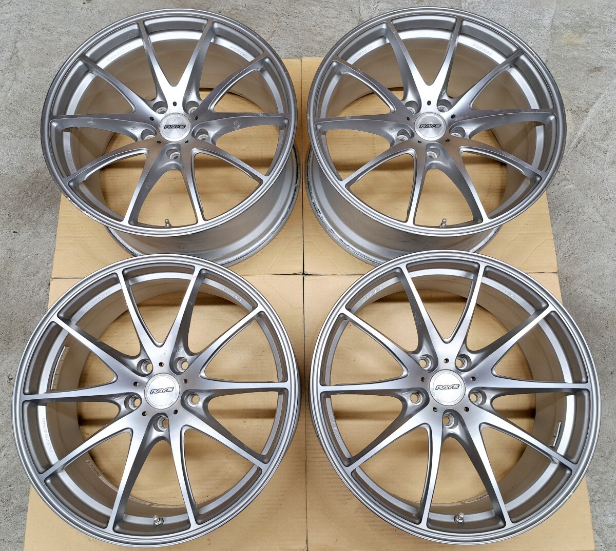 【やや傷や汚れあり】RAYS VOLK RACING G25 Limited Edition ホイール 19インチ 8.5J 9.5J 120 ...