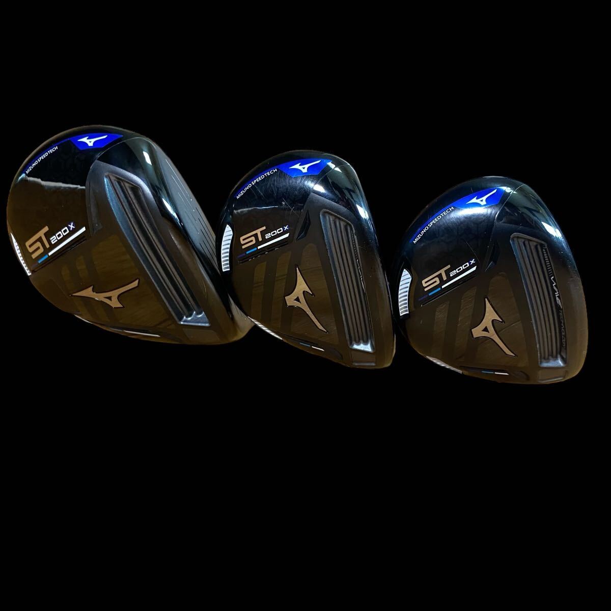 【目立った傷や汚れなし】★MIZUNO ST200X 3本セット フェアウェイウッド 4W20 5W23 7W21 MFUSION カバー付き ...