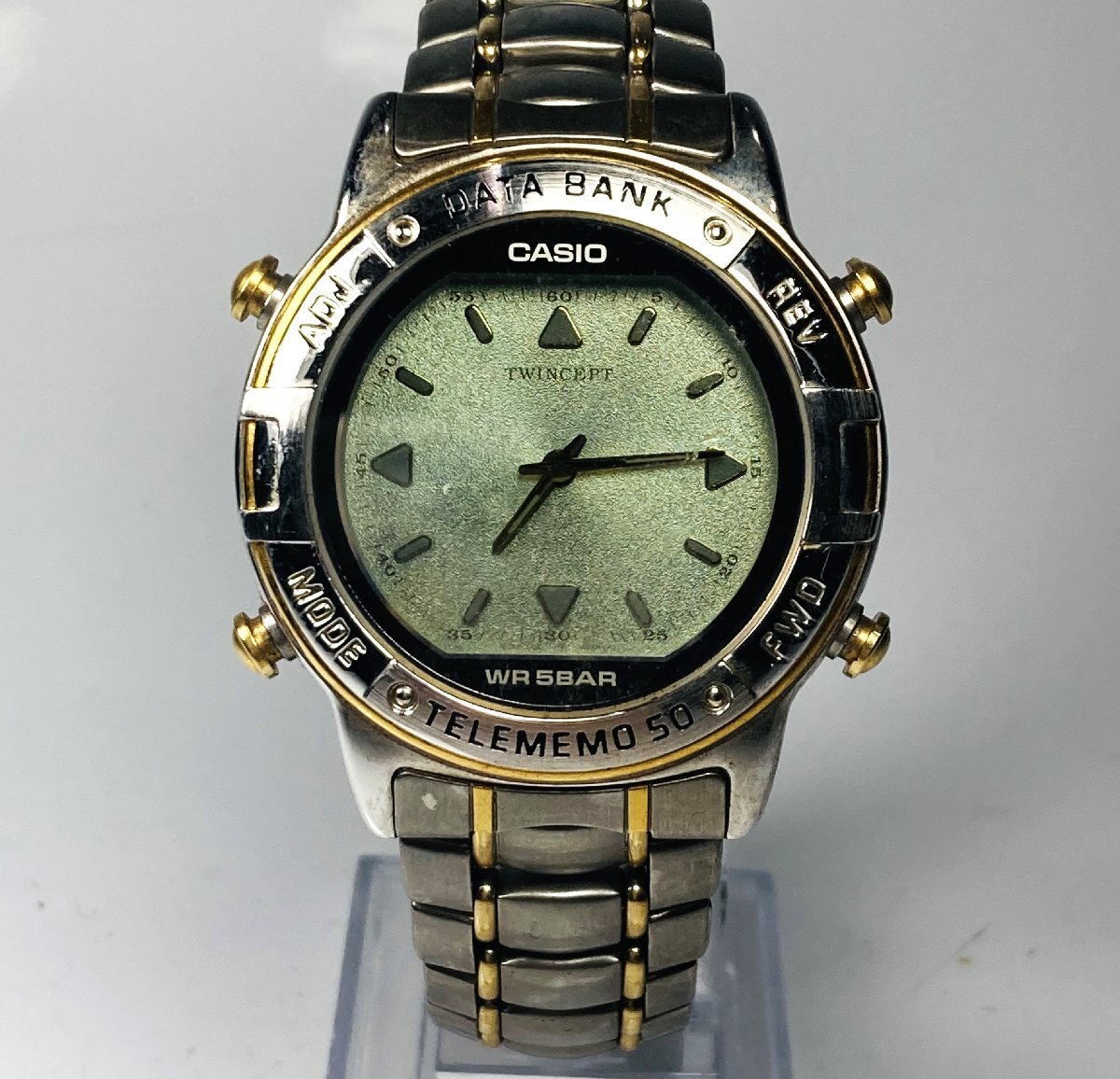 【やや傷や汚れあり】【76】 1円～ ジャンク品 現状品 不動品 腕時計 CASIO カシオ ABX-620 メンズ クォーツ データバンク ...