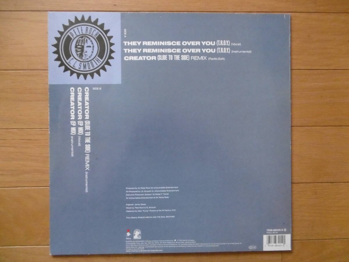 【目立った傷や汚れなし】激安レア1991年12吋THEY REMINISCE OVER YOU他 /PETE ROCK & C.L ...