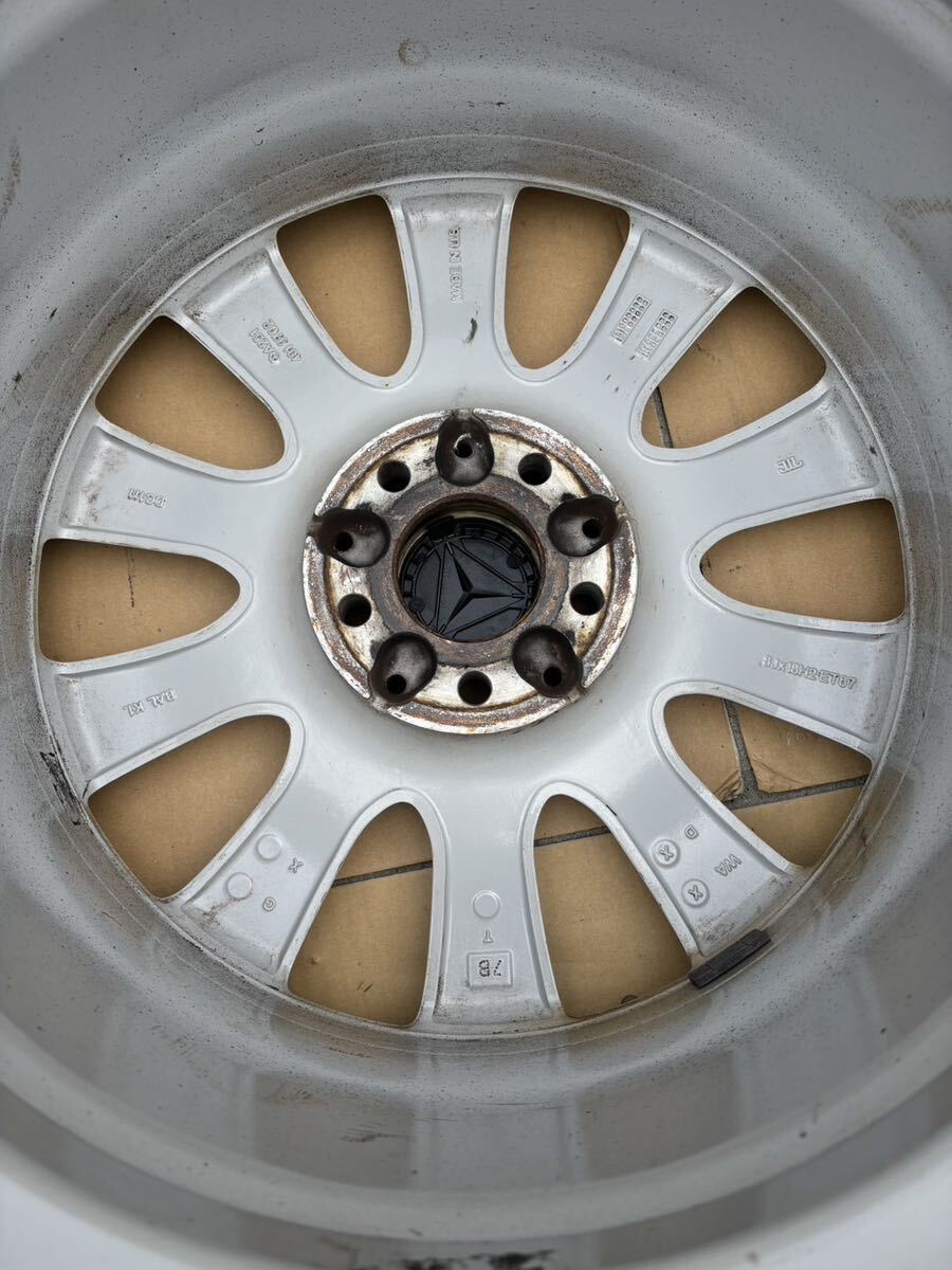 【目立った傷や汚れなし】★ベンツ Rクラス 純正 18インチ 8J +67 112 5H アルミホイール 4本 (P-AA19)の落札情報詳細 ...