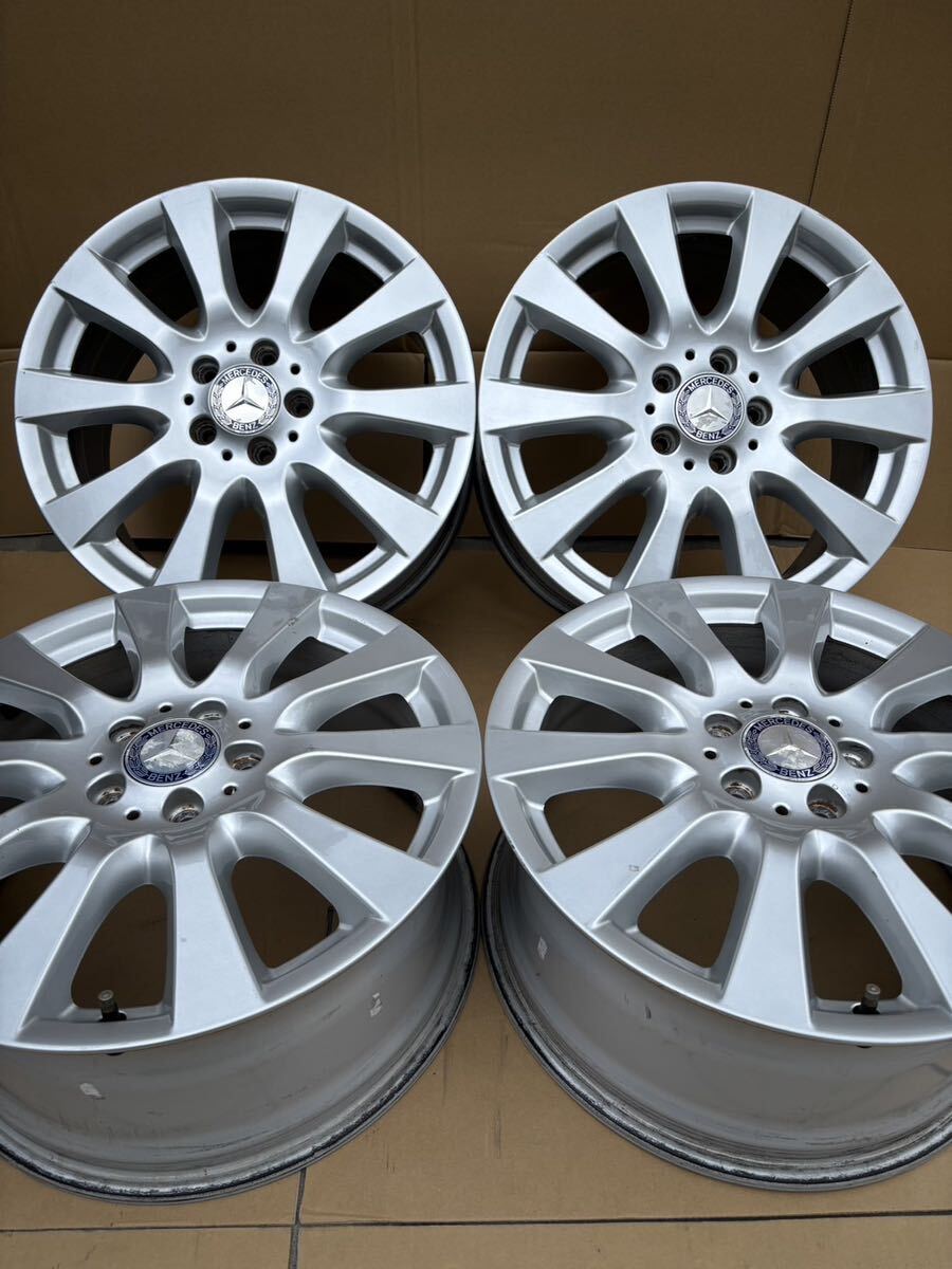 【目立った傷や汚れなし】★ベンツ Rクラス 純正 18インチ 8J +67 112 5H アルミホイール 4本 (P-AA19)の落札情報詳細 ...