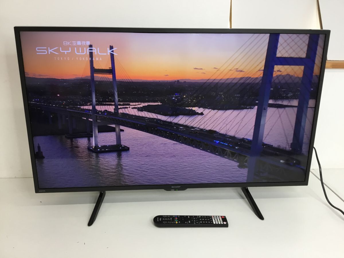 【中古】 営KZ242-200B【通電動作確認済み】SHARP シャープ AQUOS アクオス 4T-C42DJ1 42型 2022年製 液晶テレビ 4K液晶/GB361SAリモコン付きtの ...