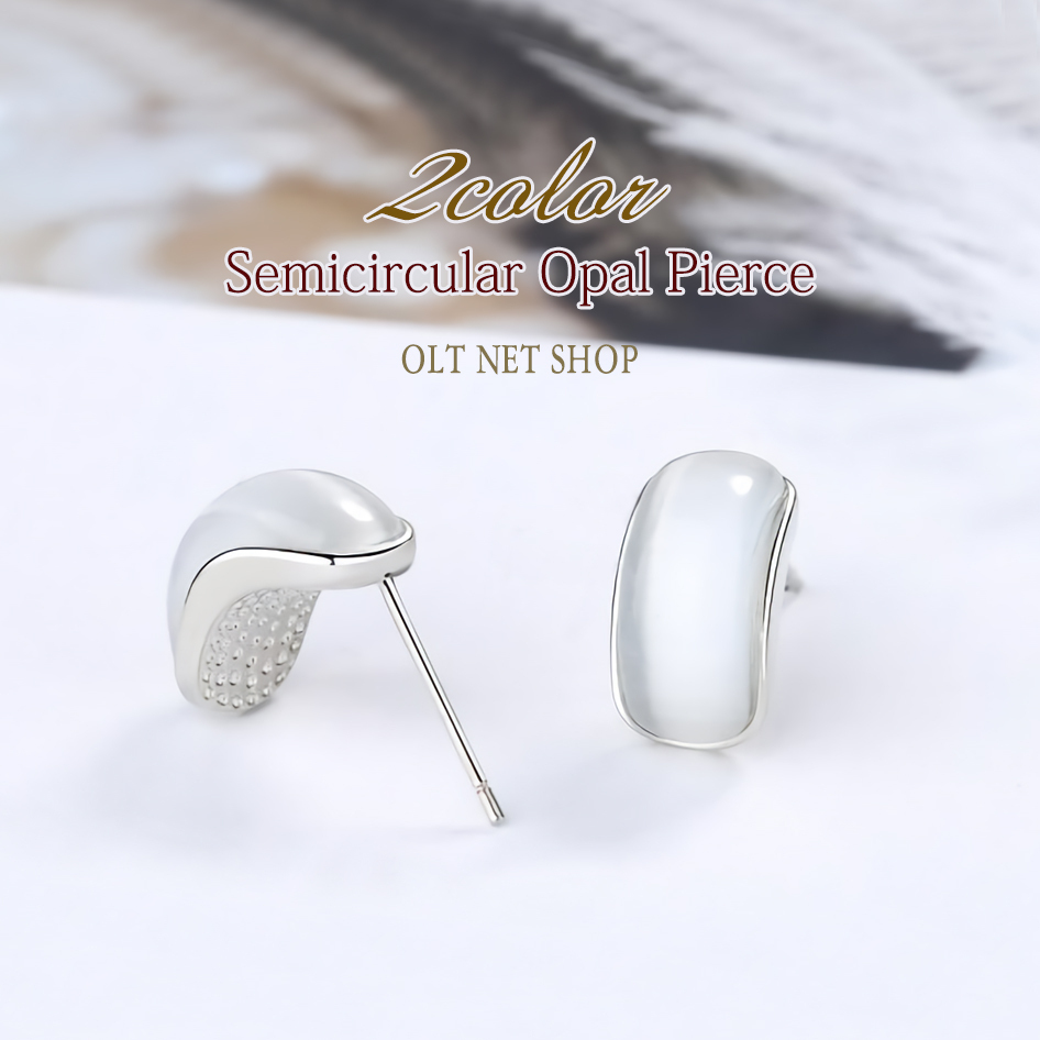 【未使用に近い】新品/ピアス/K18GP/オパール/月形/シルバー/18金/ホワイトゴールド/レディース/両耳/スタッド/丸み/ぷっくり/半円/上品/女性/WGの落札情報詳細 - Yahoo ...