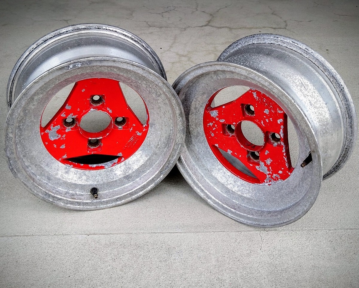 【傷や汚れあり】weds Racing Products 65j Pcd1143 5 4h 2本 ウェッズ レーシング 14inch 旧車 深リム 当時物 Jdm Ssr Rays 