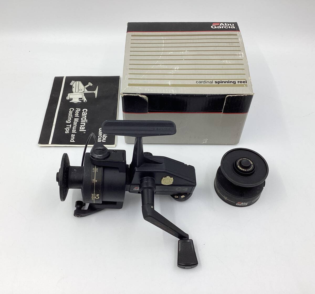 【全体的に状態が悪い】【4035】 cardinal C4 カーディナル スピニングリール 変えスプール AbuGarcia アブガルシア ...