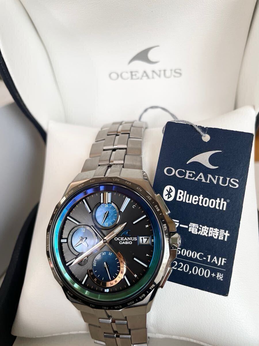 【未使用に近い】【新品】15thアニバーサリーリミテッドモデル Manta OCW-S5000C-1AJF CASIO OCEANUS カシオ ...
