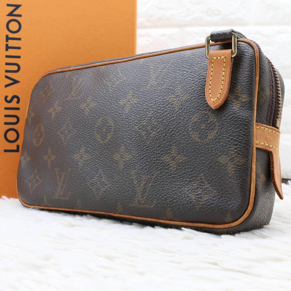 【目立った傷や汚れなし】LOUIS VUITTON ルイヴィトン ショルダーバッグ マルリー バンドリエール M51828 モノグラム ポシェット PVC レザー メンズ レディースの落札情報 ...