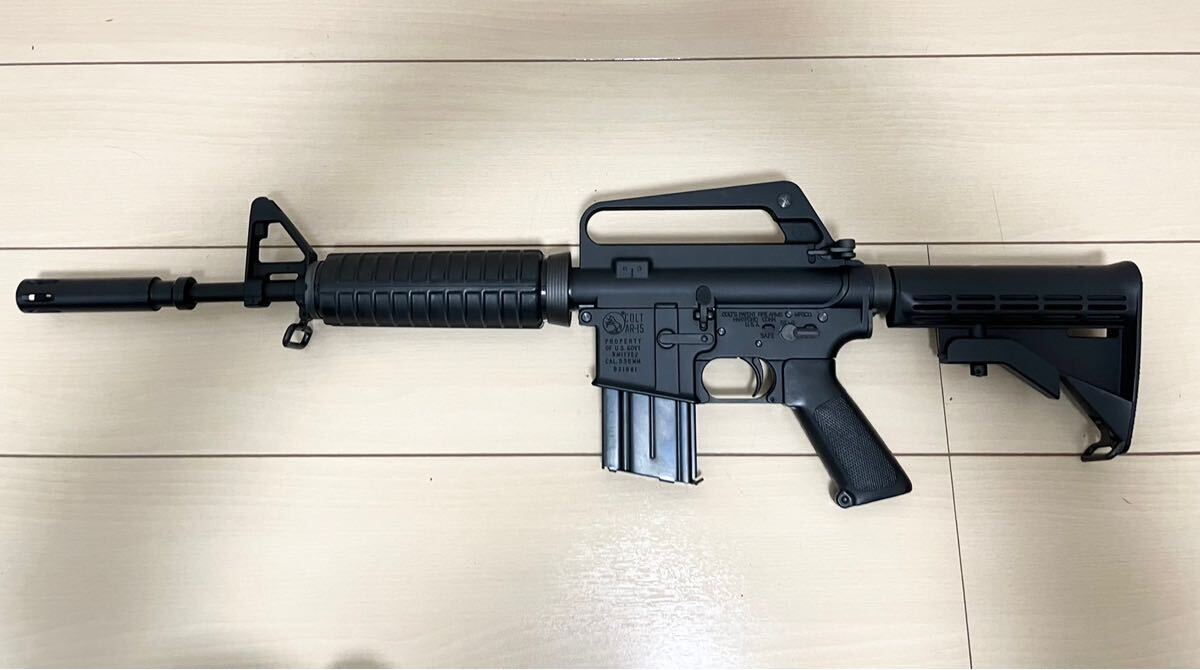 【やや傷や汚れあり】④【希少品】MARUSHIN マルシン COLT AR-15 XM177E2コマンド 金属製 モデルガン ライフル ...