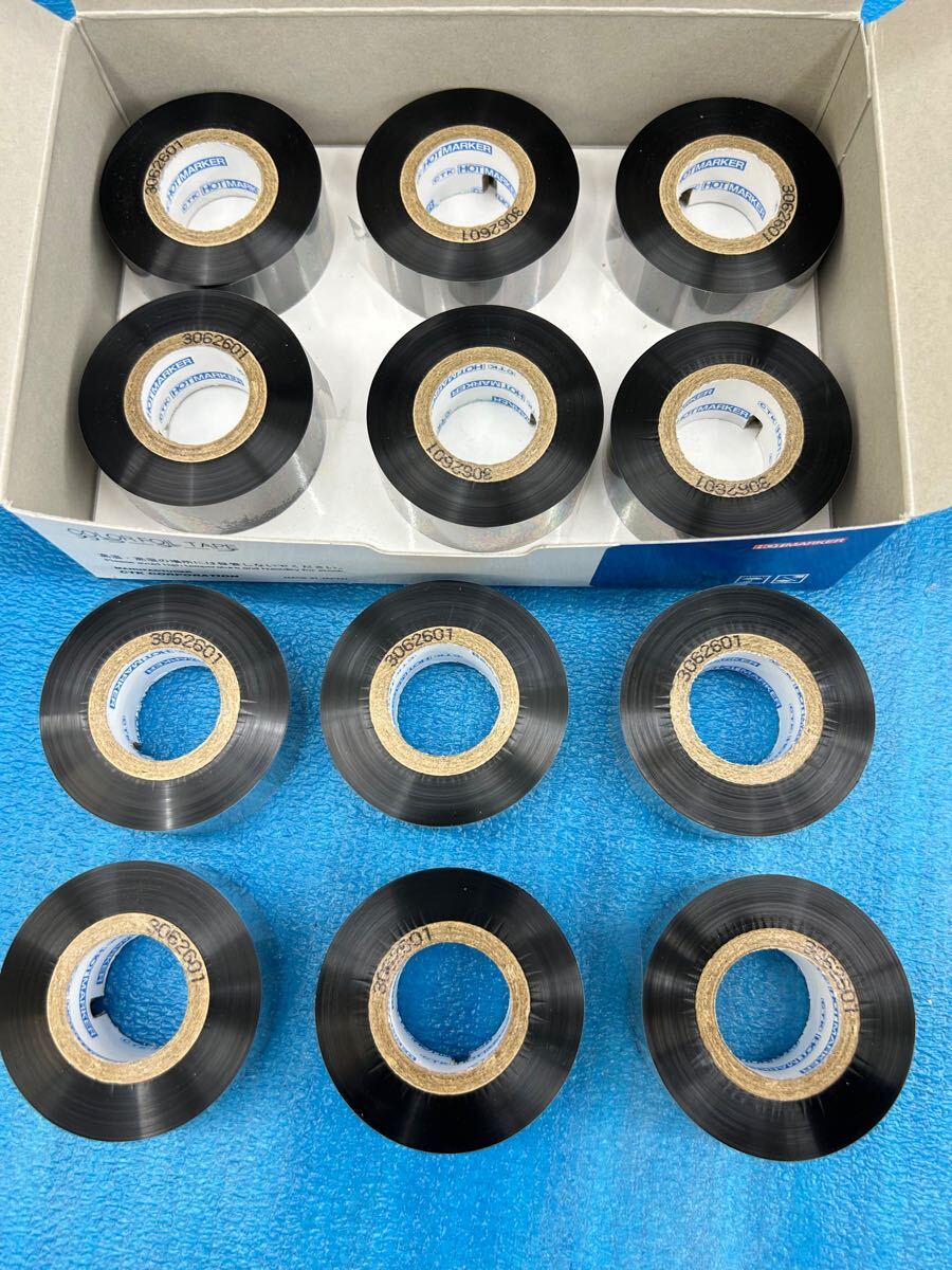 【未使用】8-11-24-10 シーティーケイ(CTK) ホットマーカー用印字テープ カラーテープ 黒 S611-20 12個入り の落札情報 ...