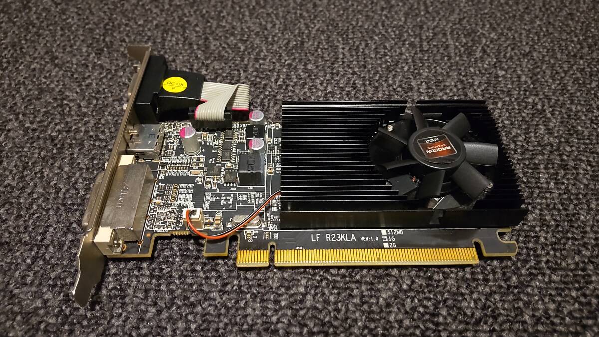 【目立った傷や汚れなし】☆AMD☆Radeon☆グラフィックボード☆R7 240(LF R23KLA)☆2GB☆DDR3☆LPロープロ☆PCI-e☆HDMI/DVI/D-SUB(VGA ...
