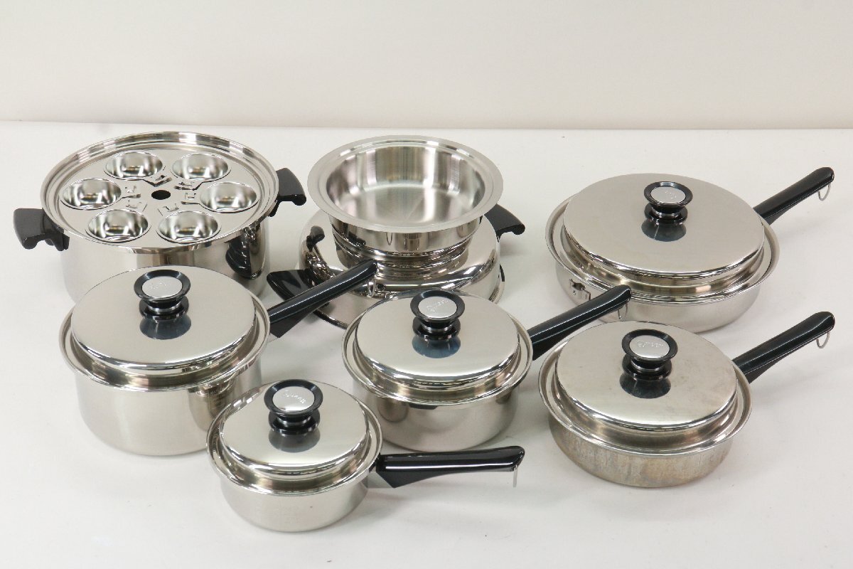 【未使用】 Amway Queen Cookware set 13 Pieces アムウェイ クイーン13ピースセット フライパン・鍋 美品 ...