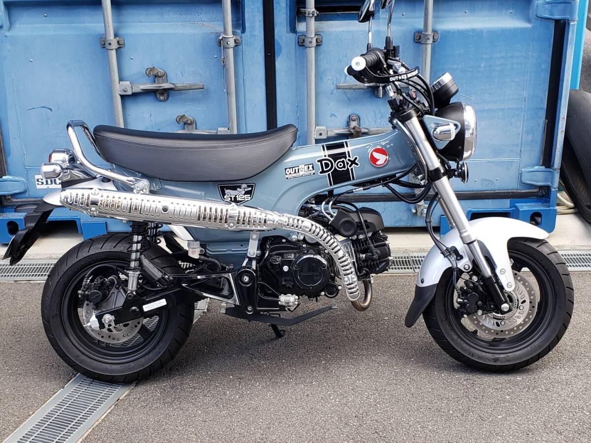 【目立った傷や汚れなし】ダックス125 DAX125 中古 OUTEXマフラー ステムスタビライザー レバーガードの落札情報詳細 ...