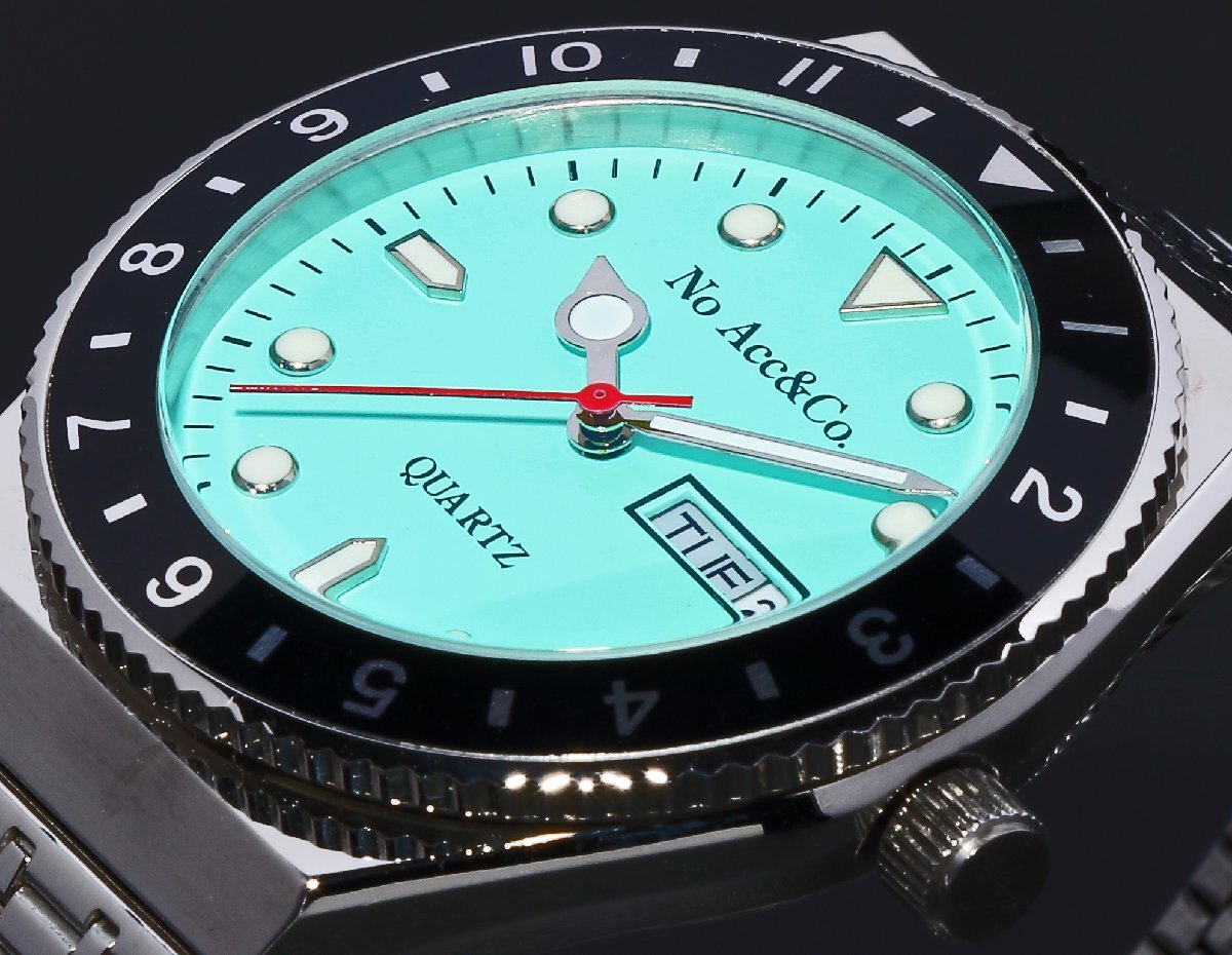 【未使用】1円～ 1スタNo Accessory&Co/No Acc&Co三代目逆輸入モデル/TiffanyティファニーcolorMODELサブマリーナ50m防水新品激レア日本未発売TIMEX ...