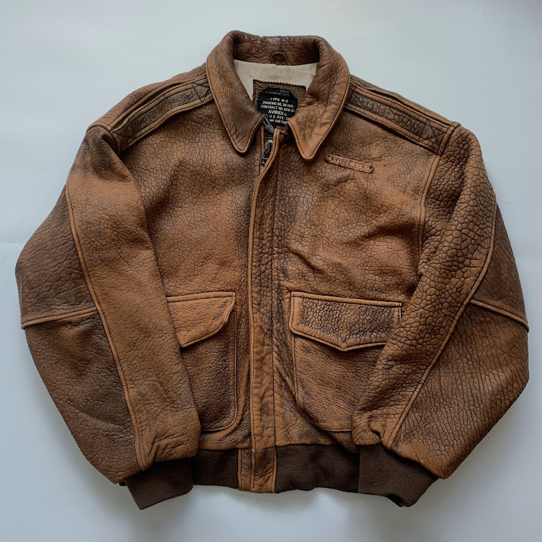 【やや傷や汚れあり】AVIREX アヴィレックス レザー フライト ジャケット TYPE A-2 30-1415 1978-01の落札情報詳細 - Yahoo!オークション落札価格検索 オークフリー