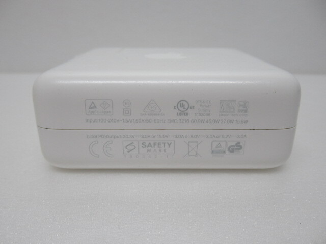 【傷や汚れあり】1. Apple A1947 USB-C 電源アダプタ 61W アップル パワーアダプターの落札情報詳細 - Yahoo ...