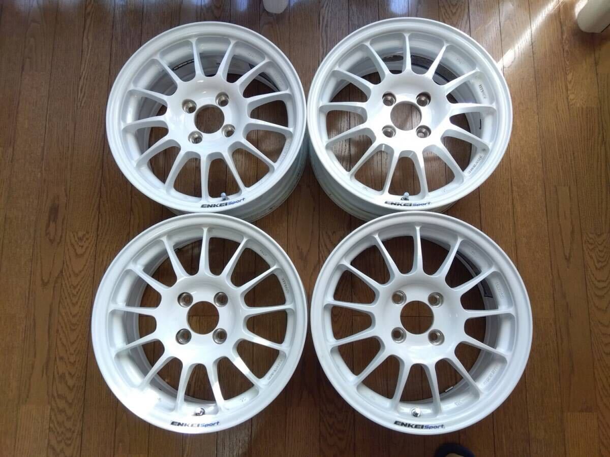 【未使用に近い】【送料無料】美品！使用7ヶ月！エンケイ ENKEI RC-T5 4本セット 白 15×6.5J+45 PCD100 4h vw Lupoにて使用 ランサーロードスターの落札情報 ...