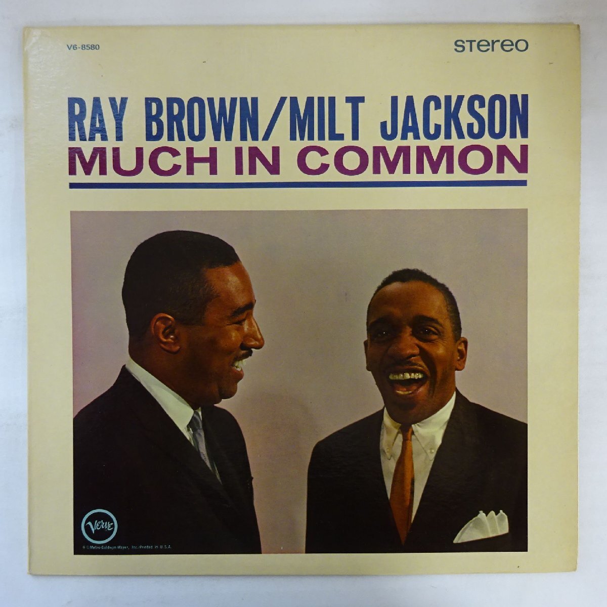 【やや傷や汚れあり】11212363;【US盤/Verve/深溝】Ray Brown, Milt Jackson / Much In ...