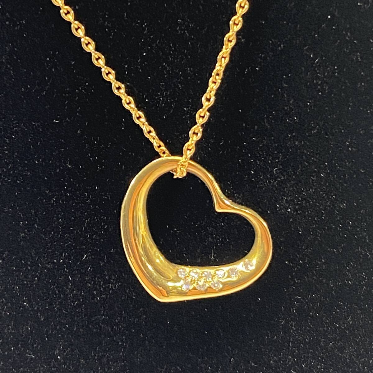 【目立った傷や汚れなし】TM☆TIFFANY＆CO. ティファニー オープンハートネックレス 750 K18 ゴールド アクセサリー 箱付き 約2.8g☆の落札情報詳細 - Yahoo ...