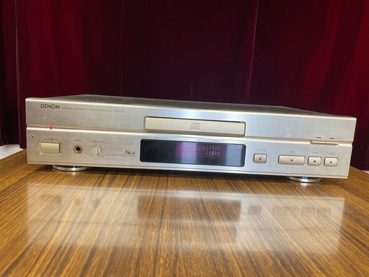 【全体的に状態が悪い】DENON POM AUDIO TECHNOLOGY / COMPACT DISC PLAYER DCD-735 ジャンクの落札情報詳細 - Yahoo!オークション落札 ...