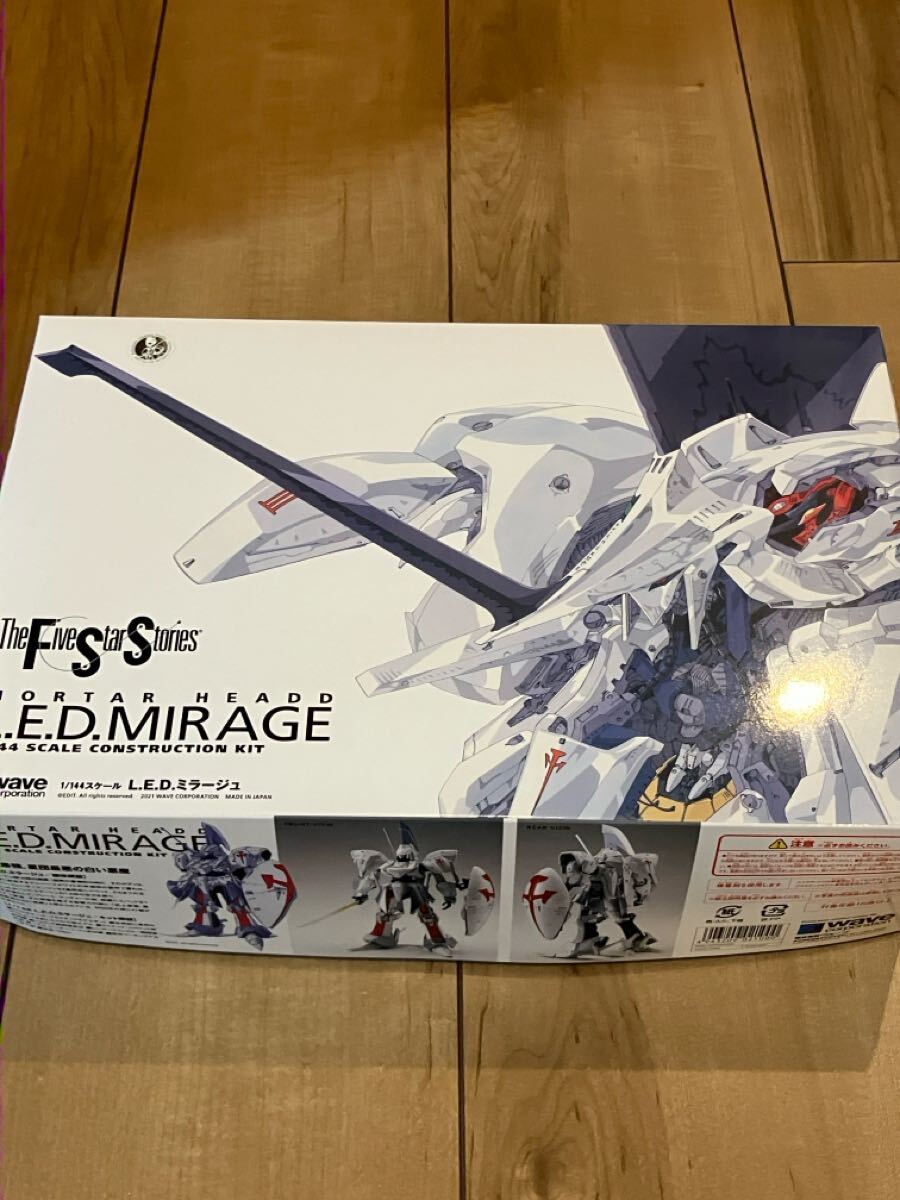 【未使用】① 未組立 FSS レッドミラージュ (10周年) ウェーブ 1/100 LED MIRAGE MH モーターヘッド プラモデル ...