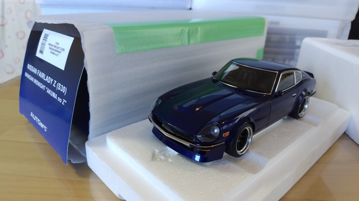 【目立った傷や汚れなし】オートアート(AUTOart) 1/18 湾岸ミッドナイト 悪魔のZ NISSAN FAIRLADY Z (S30) AKUMA no Zの落札情報詳細 - Yahoo ...
