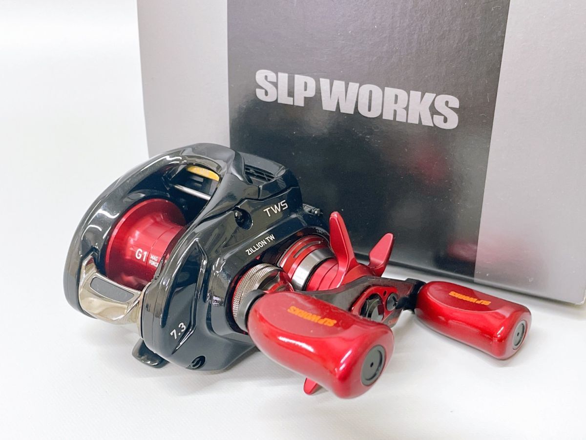 【目立った傷や汚れなし】#124/RX255★ダイワxSLP ジリオン TW 1012SH-SLPW /バス ベイトリール 右巻き SLP ...