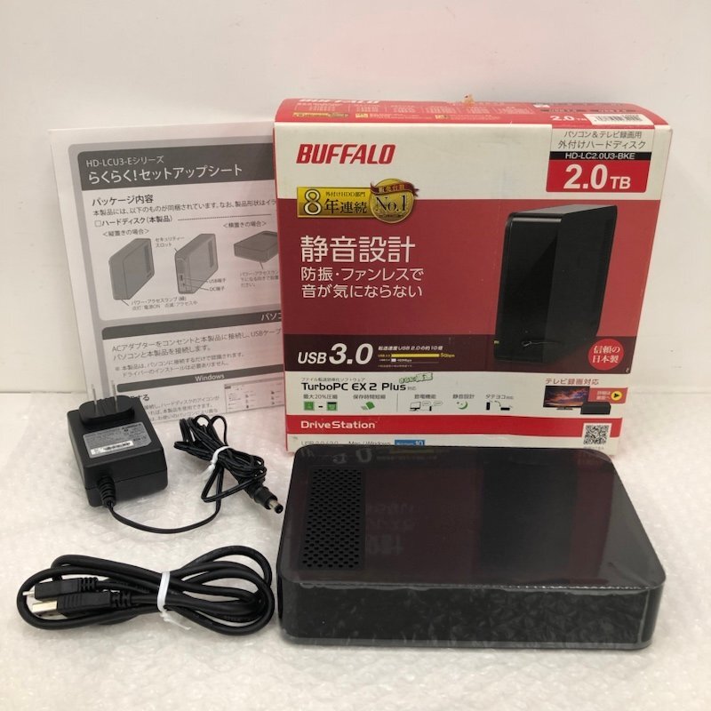 【やや傷や汚れあり】BUFFALO バッファロー USB3.0用 外付けハードディスク HDD 2TB ブラック HD-LC2.0U3-BKE 250117SK750208の落札情報詳細 ...