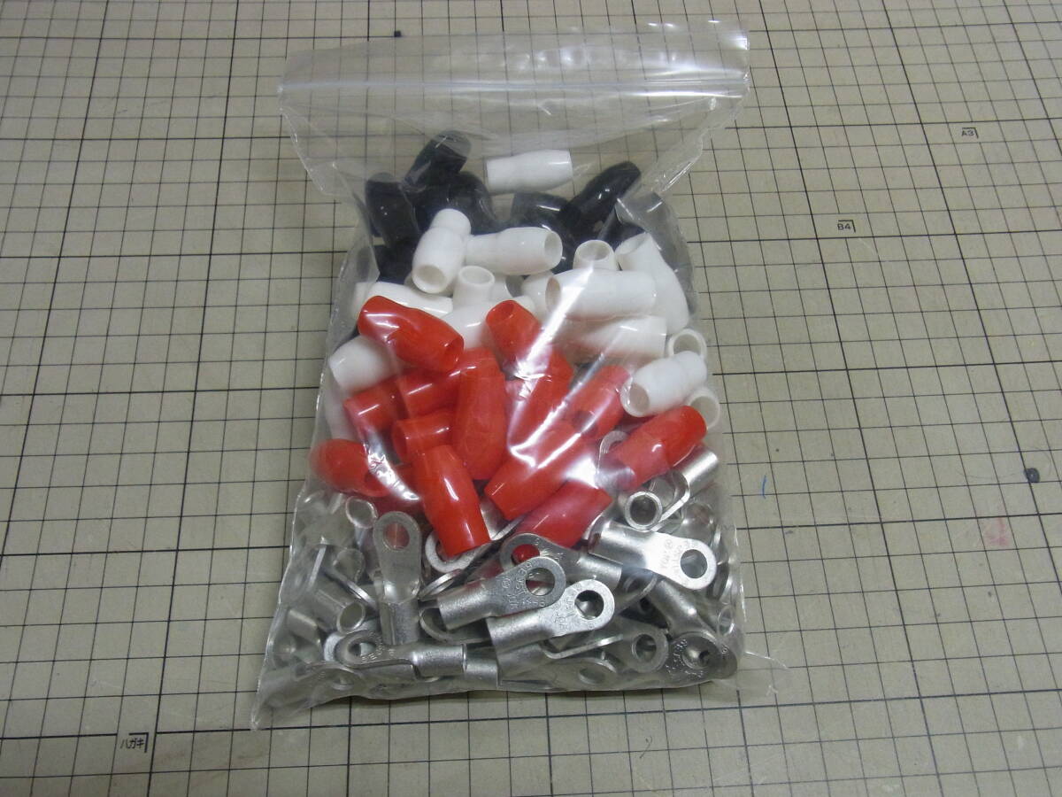 【未使用】JST製 丸型端子 R14-6 90個セット 絶縁キャップ赤白黒各30個付属の落札情報詳細 - Yahoo!オークション落札価格検索 オークフリー