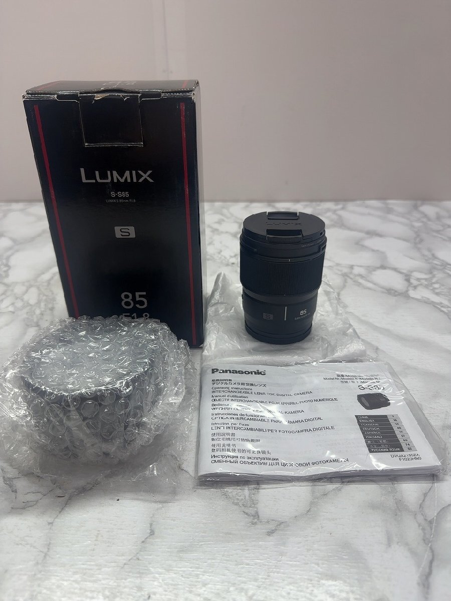 【未使用】♪展示品【パナソニック Panasonic S-S85 [LUMIX S 85mm F1.8 Sシリーズフルサイズミラーレス一眼 Lマウントシステム用】OK19412の落札情報詳細 ...