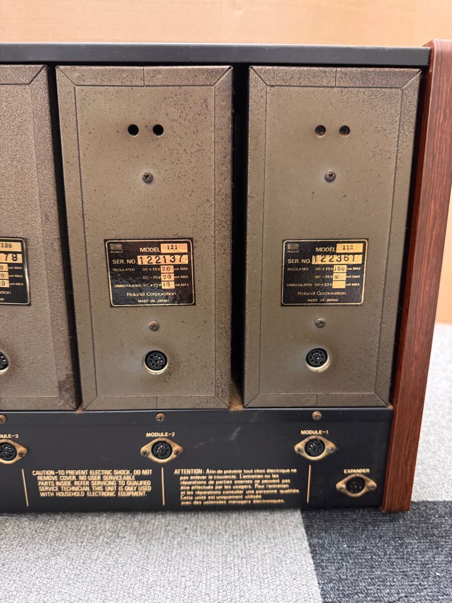 【全体的に状態が悪い】★ Roland ローランド スタジオシステム SYSTEM-100M 191-J モジュール 112/121/130/140/150 動作未確認 ジャンク出品 ...