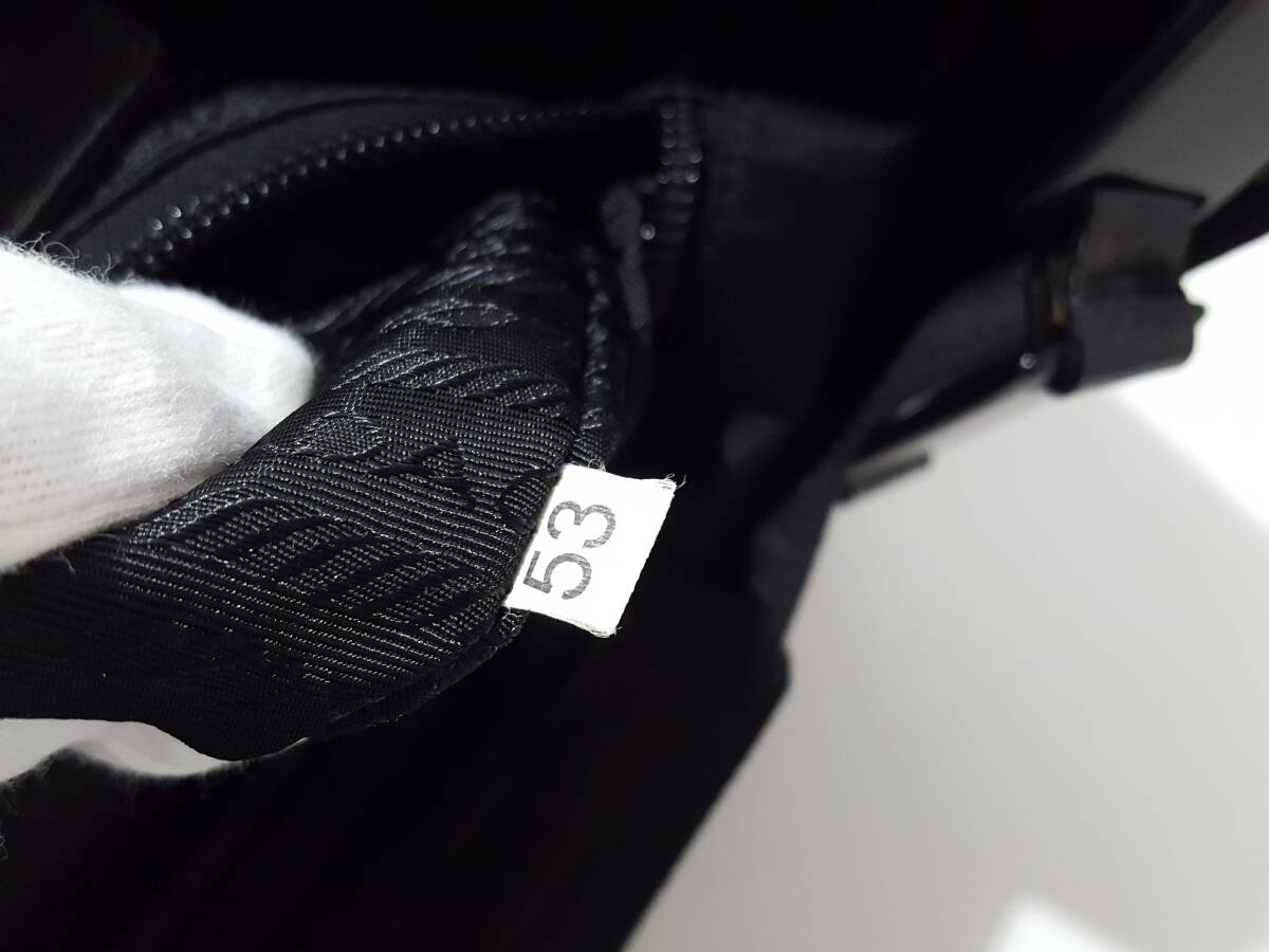 【傷や汚れあり】【美品】PRADA プラダ プラチェーン ナイロンショルダーバッグ/ネロ/約30×34×8cm/ショルダー約78cm/ブラック/06KO040102-10の落札情報詳細 ...