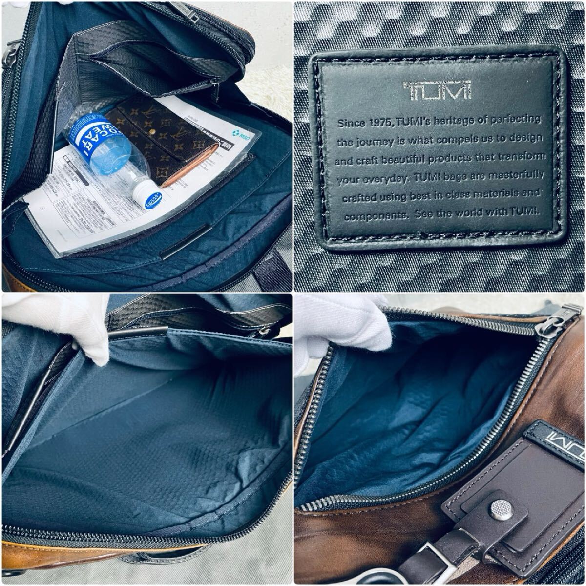 【目立った傷や汚れなし】[激レア 極美品] TUMI トゥミ 2way 本革 オールレザー ALPHA BRAVO AVIANO メンズ ビジネスバッグ ブリーフケース 斜め掛け A4+PC可 ...