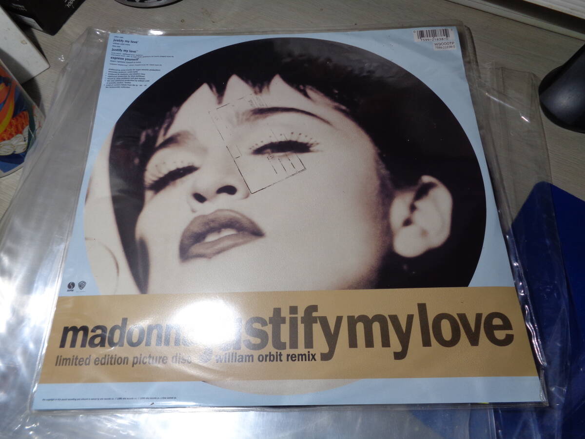 【未使用】マドンナ,MADONNA/JUSTIFY MY LOVE(UK/SIRE:W9000TP LIMITED EDITION PICTURE DISC UNPLAYED/MINT 12 ...