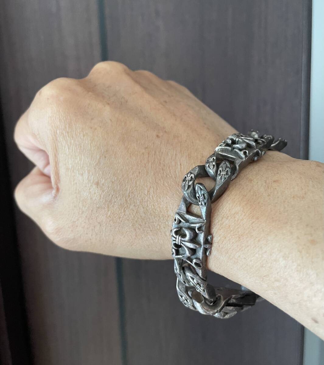 【傷や汚れあり】希少 当時物 126g ゼニス zenith silver 925 starring クロス 百合 ダガーモチーフ vintage クリップチェーン ブレスレットの落札情報詳細 ...