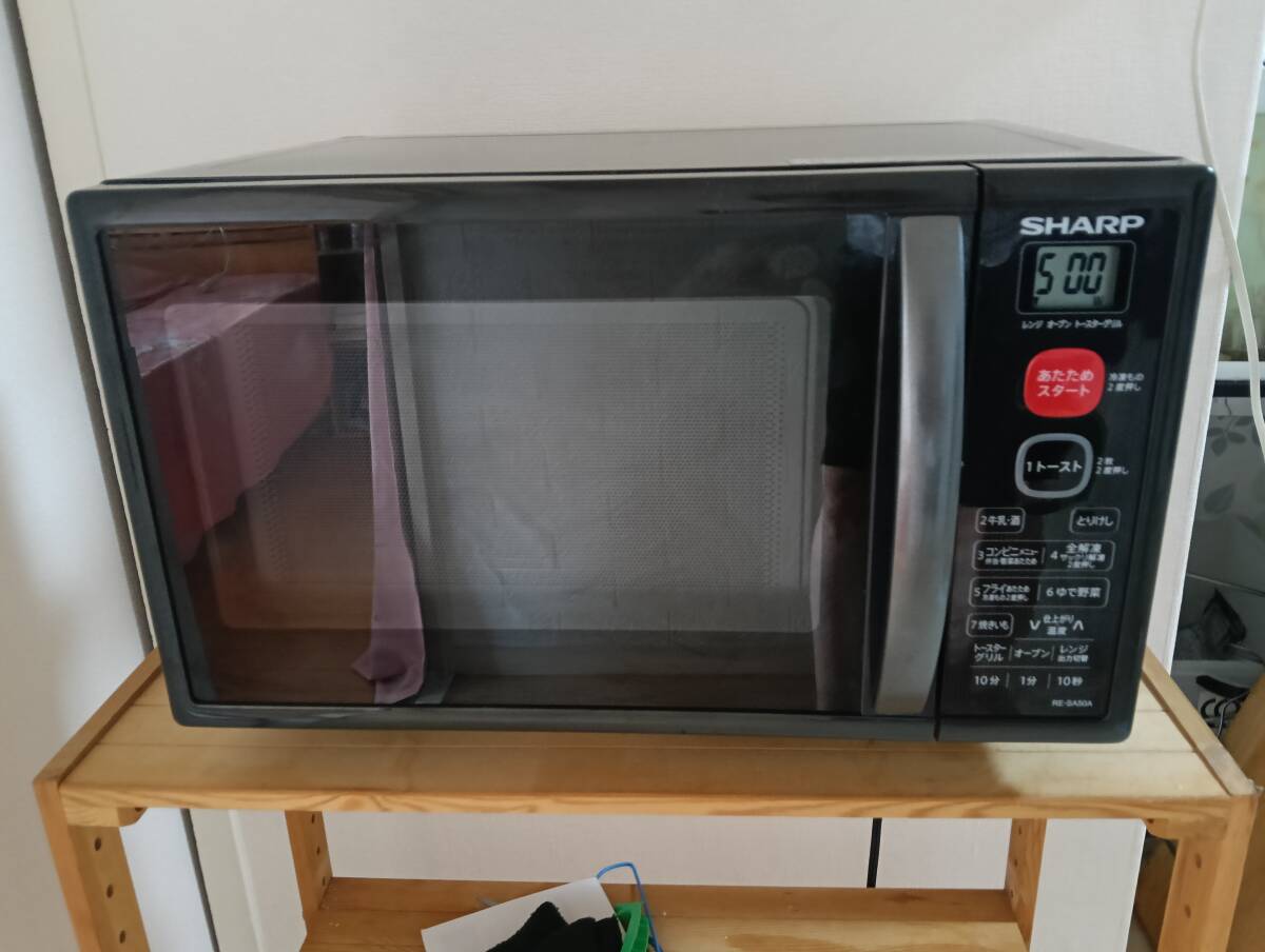 【やや傷や汚れあり】シャープ オーブンレンジ RE-S50A-B （ブラック系）2019年製 SHARP 動作品の落札情報詳細 - Yahoo!オークション落札価格検索 オークフリー