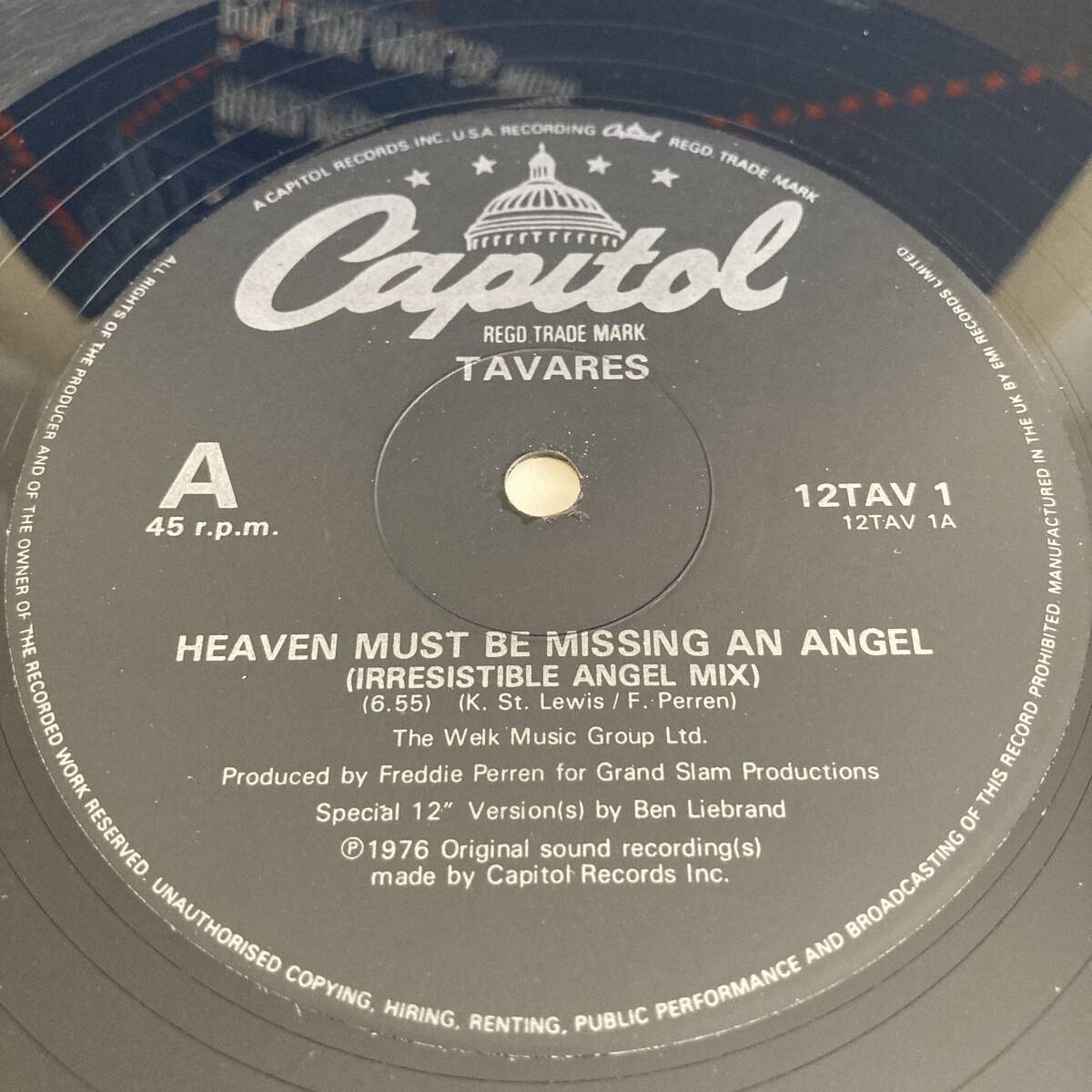 【目立った傷や汚れなし】Tavares - Heaven Must Be Missing An Angel (Irresistible ...