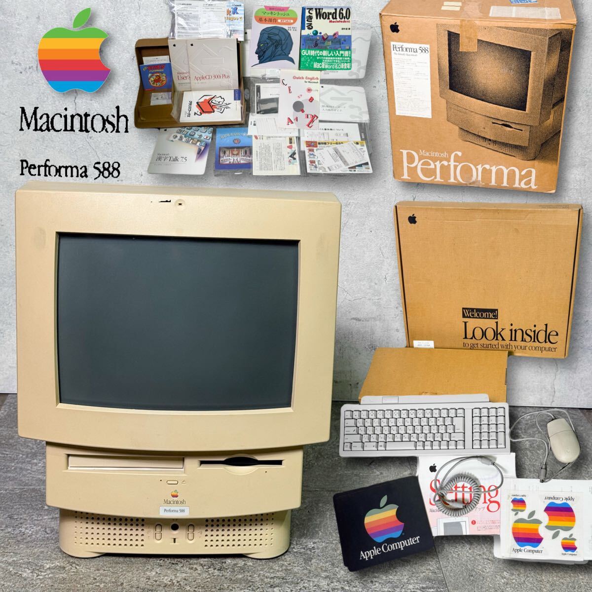【全体的に状態が悪い】☆ 激レア ☆ Apple Macintosh Performa 5220 パソコン アップル mac キーボード ...