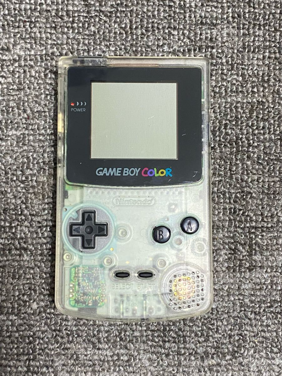 【やや傷や汚れあり】任天堂 ゲームボーイカラー CGB-001 ニンテンドー GAMEBOY COLOR Nintendo GBC クリア 動作確認済み 本体のみの落札情報詳細 - Yahoo ...