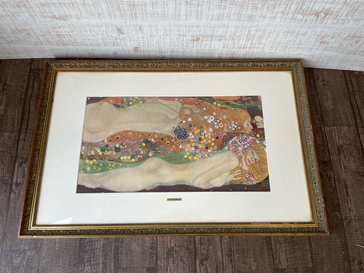 【やや傷や汚れあり】1円 真作 グスタフ クリムト【水蛇II】豪華額装 大判 GUSTAV KLIMT 額サイズ約93x60cmの落札情報詳細 - Yahoo!オークション落札価格検索 オークフリー