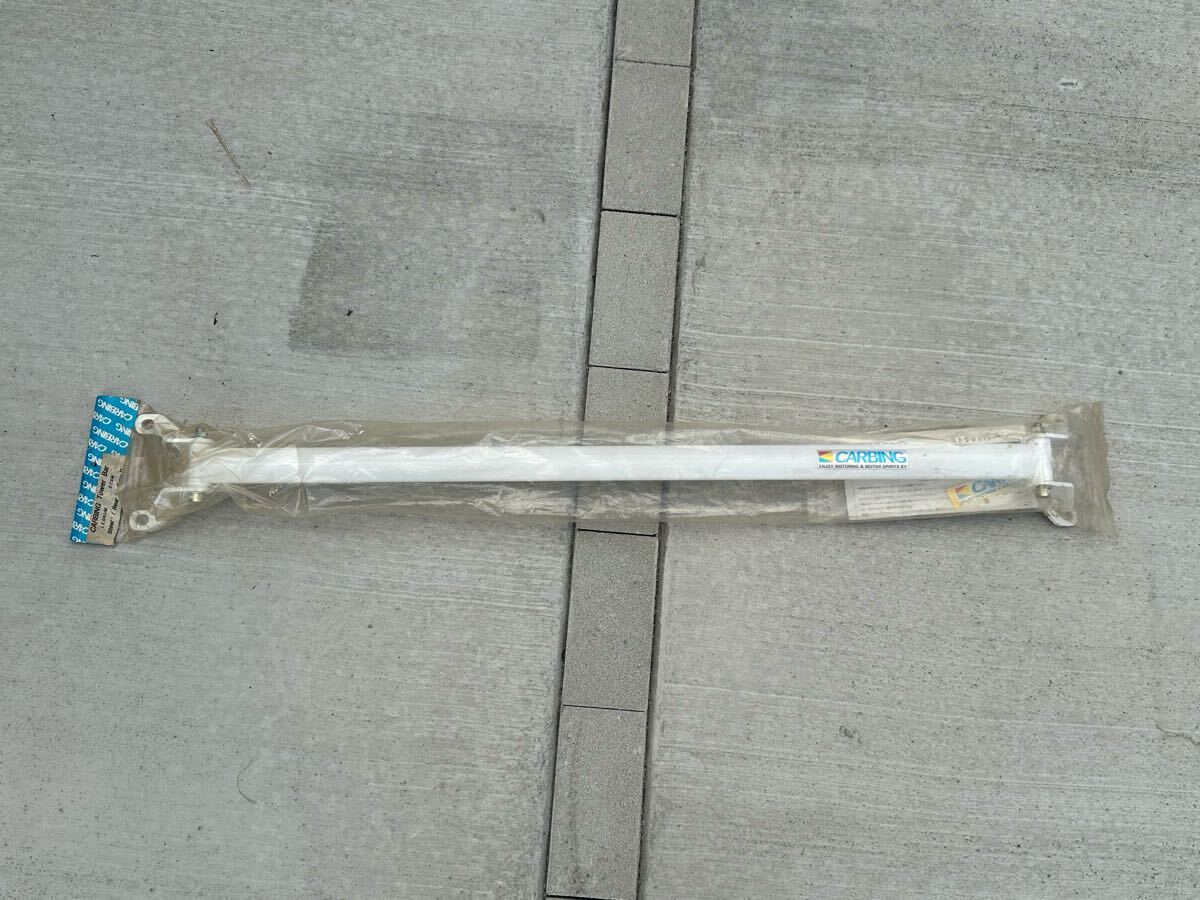 【やや傷や汚れあり】(A04330-K) アルファード (GGH25W) OKUYAMA CARBING フロントタワーバー ストラットタワー ...