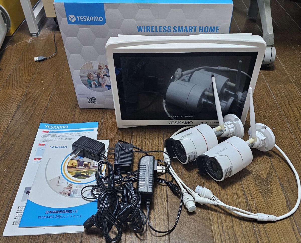 【目立った傷や汚れなし】YESKAMO 防犯カメラ ワイヤレス 屋外 12インチ一体型 監視カメラの落札情報詳細 - Yahoo!オークション ...