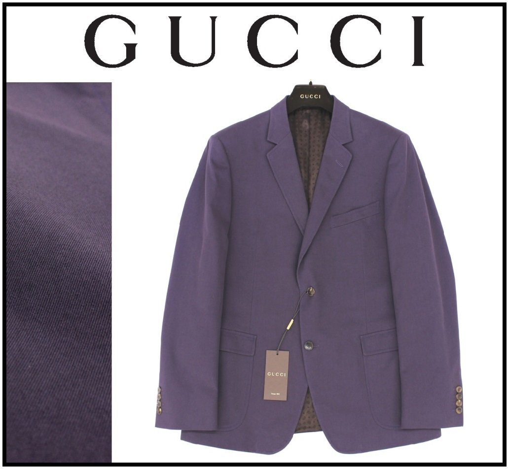 【未使用】42万新品 52=L GUCCI グッチ パープル裏地ペイズリー柄ジャケット 1円の落札情報詳細 - Yahoo!オークション落札価格検索 オークフリー
